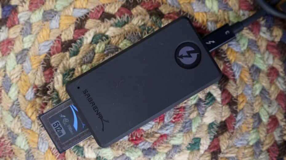 SABRENT Thunderbolt 3 & USB 3 to CFexpress Card Reader Review - Camera ...